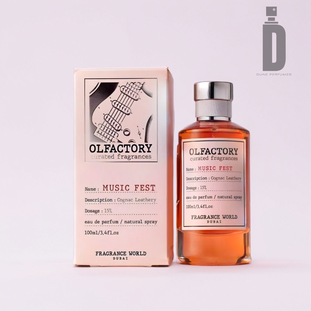 Olfactory Music Fest 100ml EDP - Fragrance World – Dune Perfumes